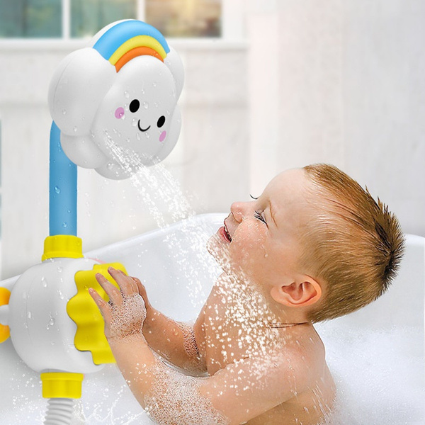 Bath Toys for Kids Baby Water Game Clouds Model Faucet Shower Water ...