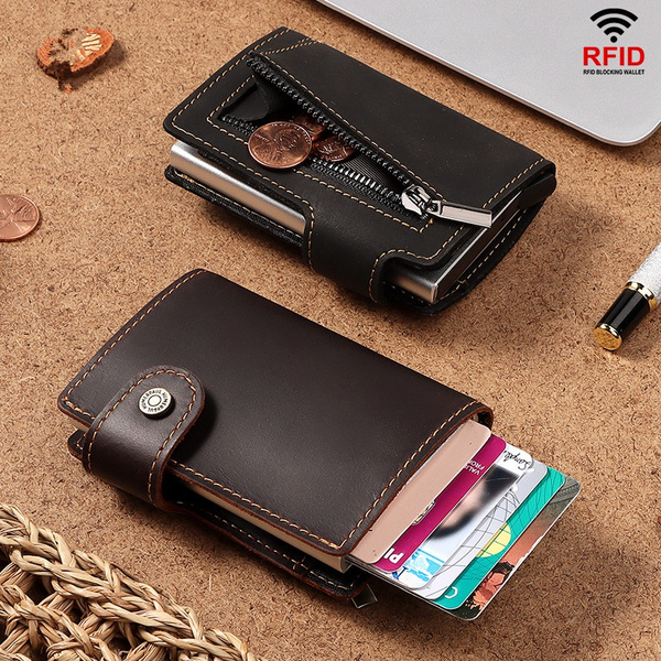 Men RFID Anti-theft Card Wallet Thin Pop Up ID Card Holder ... Men RFID Anti-theft Card Wallet Thin Pop Up ID Card Holder ...