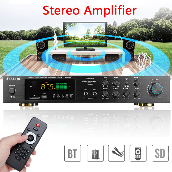 110-220V 1120W 5CH Digital BT Stereo AV Surround HIFI Power Amplifier ...