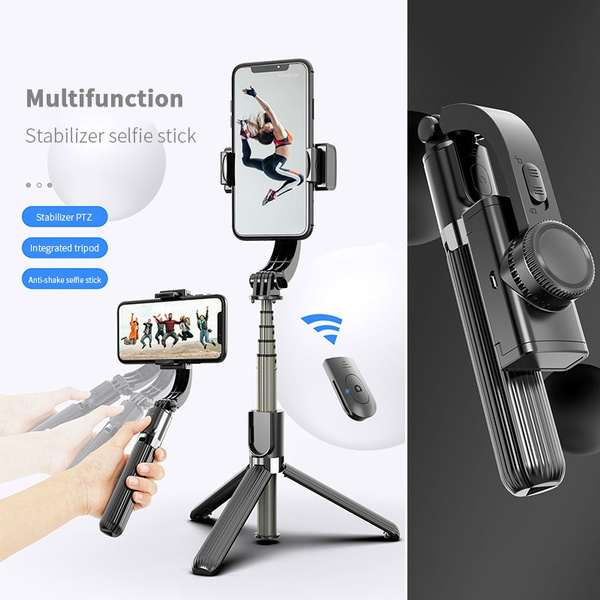 Bluetooth Handheld Gimbal Stabilizer Mobile Phone Selfie Stick Holder ...