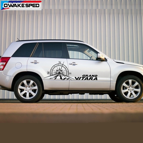 Compass graphics car side door stickers for suzuki grand vitara in mt 3 ...