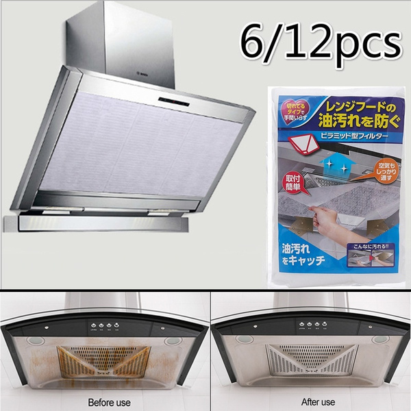 Kitchen Range Hood Filter Paper Membrane Filter Net Oil-absorbing Paper ...