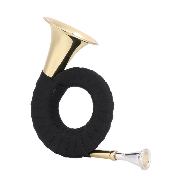 Breathabe Mini Brass Bb Hunting Horn Micro French Horn Brass Instrument ...