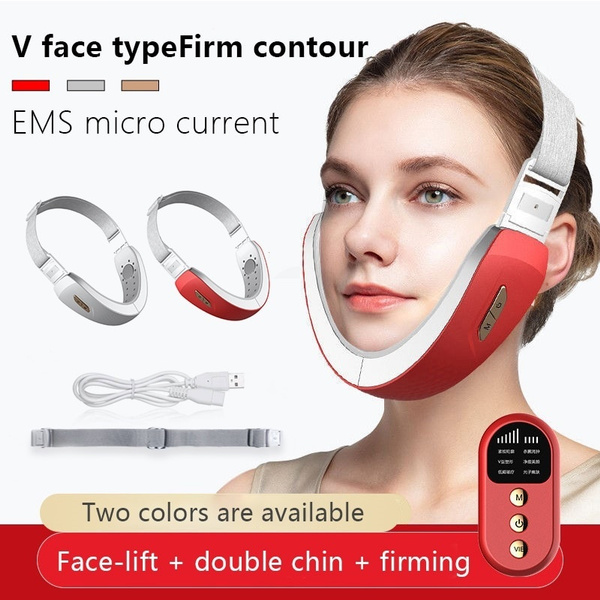 2021 New Ultrasonic Vibration Face Slimming Instrument Double Chin Face ...