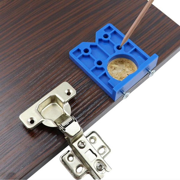 Hinge hole positioner door panel hinge positioning template woodworking ...