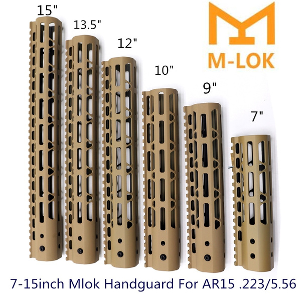 AR15 M4 M16 M-lok Handguard Rail Free Float Mount System Ultralight ...