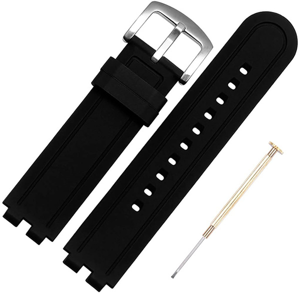 CACA for Pebble Steel Watch Replacement Rubber Silicone Band/Strap with ...