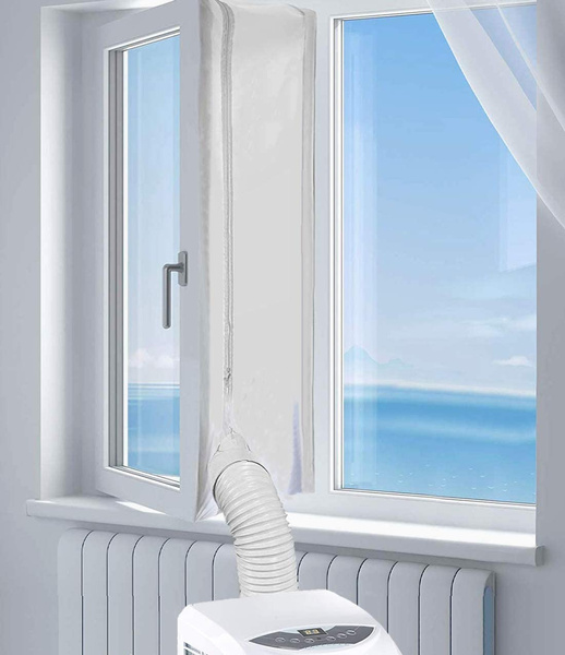 AirLock Window Seal for Portable Air Conditioner, 400 cm Flexible Cloth ... AirLock Window Seal for Portable Air Conditioner, 400 cm Flexible Cloth ...