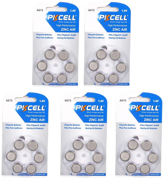 Size 675 Hearing Aid Battery ZA675 A675 PR44 Count 18Pcs | Wish