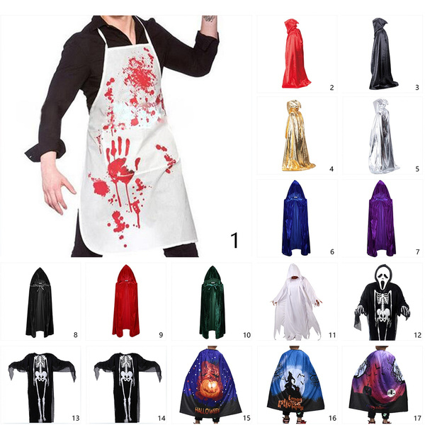 Halloween Bloody Apron Costume Cloak Skeleton Ghost Clothes | Wish