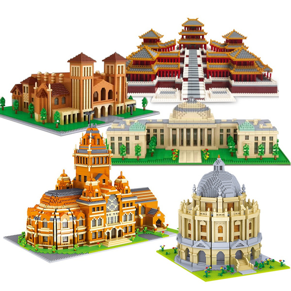 World Architecture Landmarks Famous Building Blocks DIY 3D Puzzles Toys ...