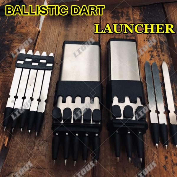 Ballistic Dart Gun Shooter Blaster Crossbow Style Tactical Metal Arrow ...
