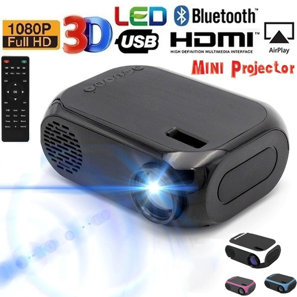 1080P Home Theater Projector Mini Multimedia Player Cinema Fit HDMI ...