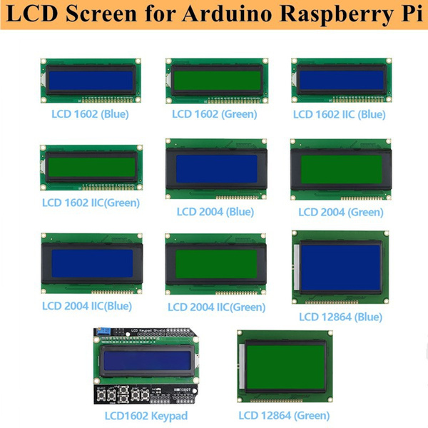 Lcd1602 Lcd2004 Lcd12864 Iici2c Module Display Bluegreen B Screen For Arduino Uno Mega 2560