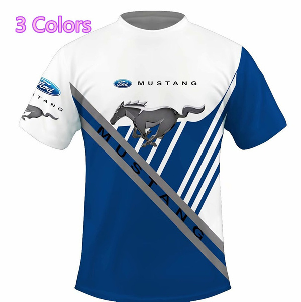 2020 Fashion Print Lapel Collar Man Ford Racing Polo Shirt Short Sleeve ...