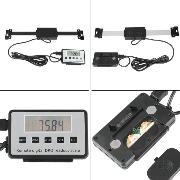 LCD Digital Readout Scale Kit for Milling Machines Lathes Measuring 0 ...