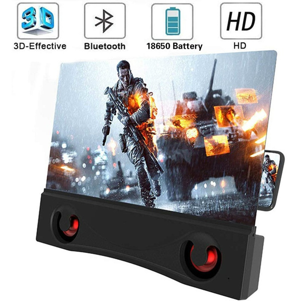 Upgraded 12 Inch HD Mobile Phone Screen Amplifier with Speaker Anti ...