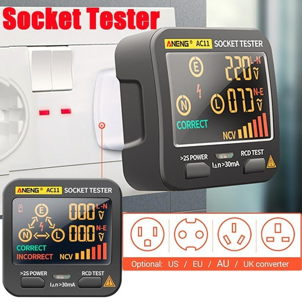 Multifunction Digital Smart Socket Tester Wall Plug Voltage Test Socket ...