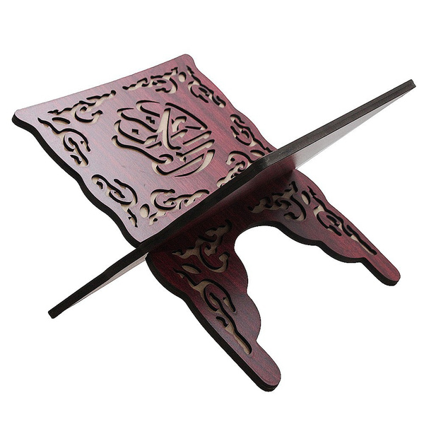 Islamic Prayer Bookshelf Muslim Quran Ramadan Book Holder Stand Arts ...