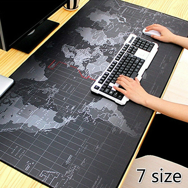 2020 new Anti-slip World Map Pattern Large Gaming Mouse Pad Keyboard ...