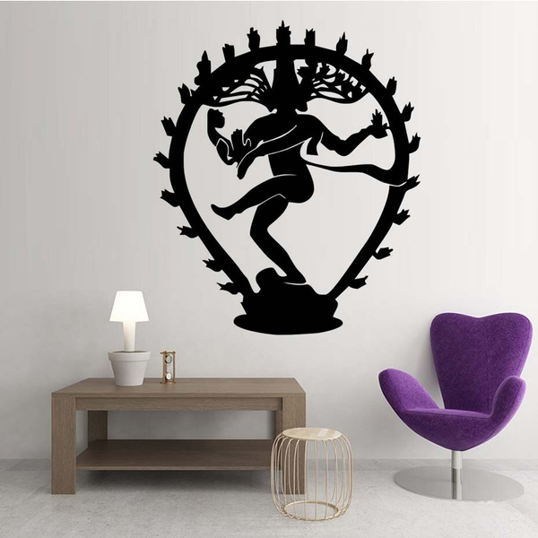 The Hindu God Of Destruction Shiva Wall Stickers Home Decor Indian ...