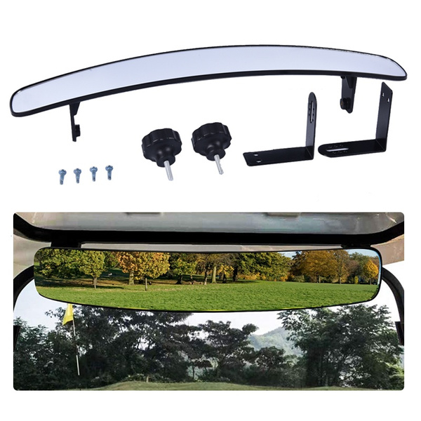 Golf Cart Rear View Mirror, 180 Degree Rear View Mirror 16.5" Extra ...