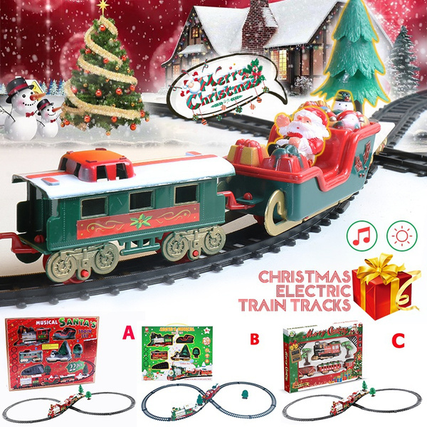 Christmas Gift Lights & Sounds Classic Christmas Santa Claus Train ...