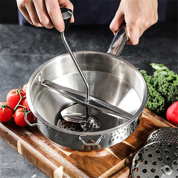 Potato Pumpkin Masher Stainless Steel Vegetable Fruits Puree Pressing ...