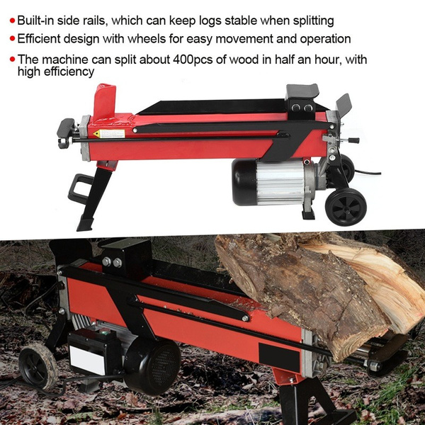 2200W Electric Hydraulic Wood Log Timber Cutter Labor-Save Floor Wood ...