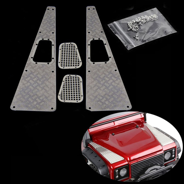 Stainless Steel Skid Plate Intake Grille Hood Sheet for T Trx-4 ...