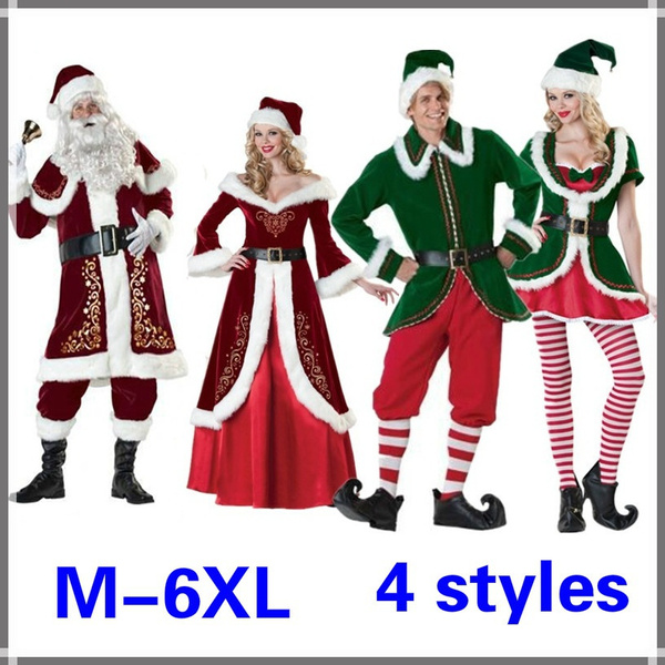 Christmas Santa Claus Suit Costume Cosplay Santa Claus Clothes Dress In ...