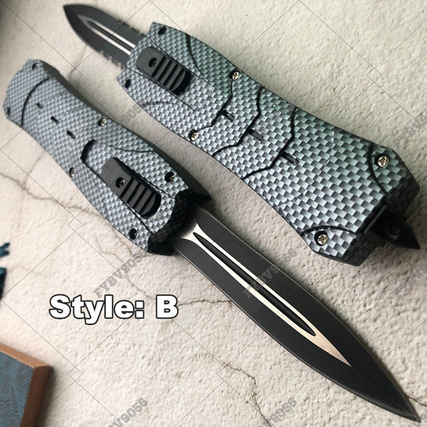 AUTOMATIC Spring Assisted Knives OTF Out The Front Blade Outdoor Safety ...