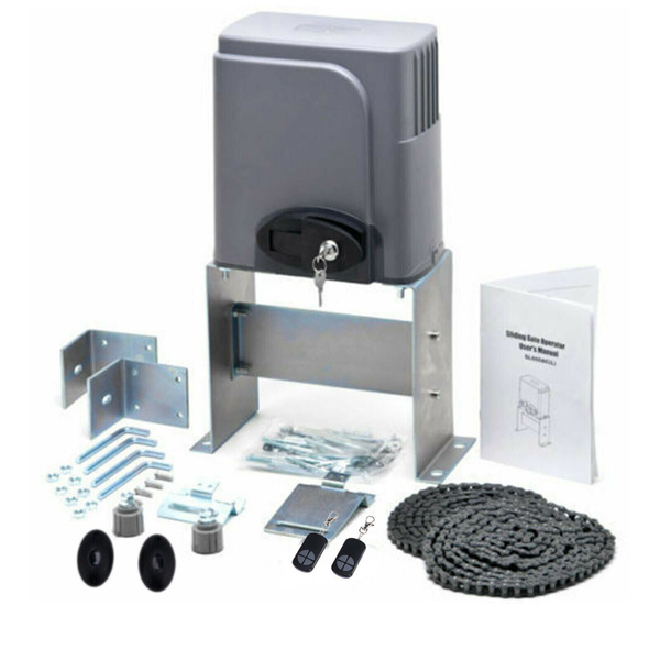 Automatic Sliding Gate Opener Kit With Photocell Sensor Chain Driveway ...