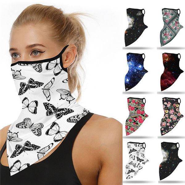 Butterfly Starry Sky Printing Outdoor Riding Face Neck Cover Scarf ...
