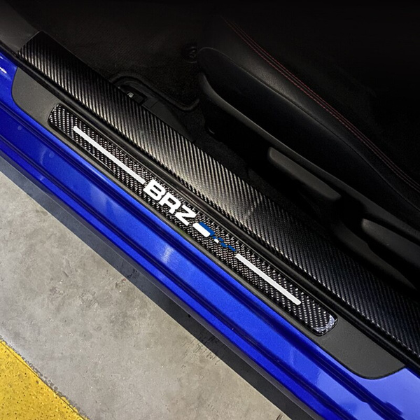 Carbon Fiber Door Sill Scuff Plate Guards TRD STI Door Sills Protector ...