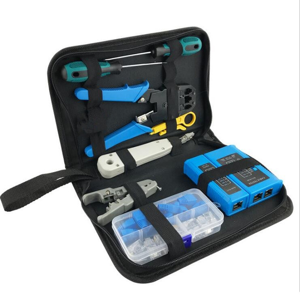 Multi-Function Network Wiring Tool Set Three-Purpose Cable Clamp Tester ...