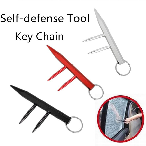 3 Colors Self Defence Camping Emergency Double Nail Finger Ring Escape ...