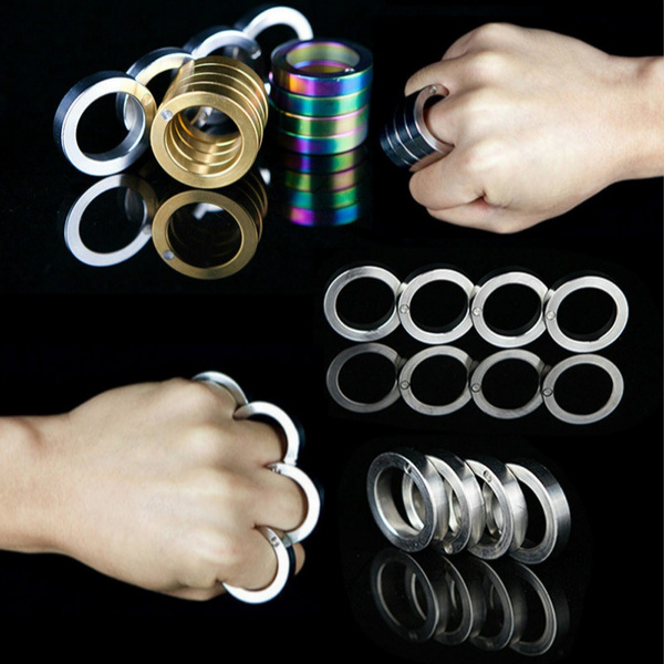 The New Outdoor Stainless Steel Foldable Finger Tiger Self-defense Four ...