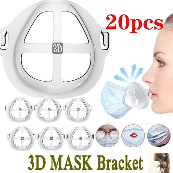 20PCS 3D Holder for Mouth Shape and Nose Support Reusable Extension ...
