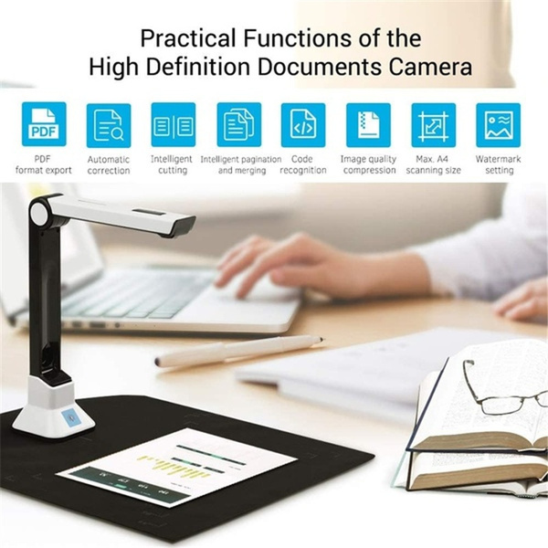 Portable Book Image Document Scanner Camera 8 Million-Pixel High ...