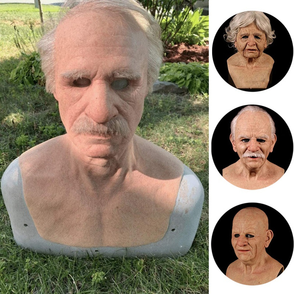 The Elder Old Man Chinless Mask | Headgear for Masquerade Halloween ...