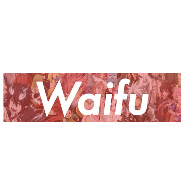 13cm x3.6cm Waifu Vinyl Decal Car Stickers Car Truck Bumper Anime ...