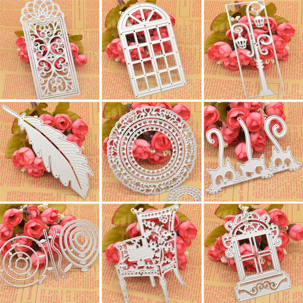 Square Frame Dies DIY Scrapbooking Metal Stencil Paper Embossing Dies ...