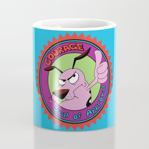 Courage The Cowardly Dog Seal of Approval Coffee Mug | Wish