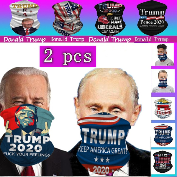Unisex Trump 2020 Face Mask Neck Gaiter Windproof Mask Dust Outdoor ...