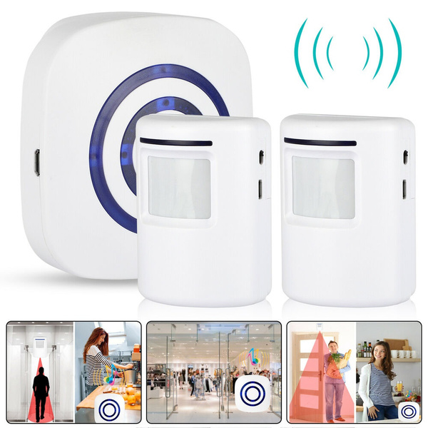 Wireless Motion Sensor Alarm Home Security Doorbell Driveway Alarm ...