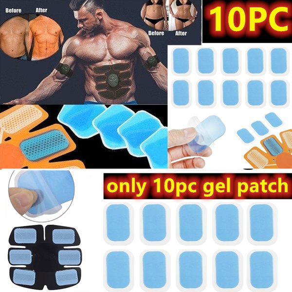 Newest 10 Pieces Of EMS Abdomen Fitness Device Gel Patch, ABS Coach ...