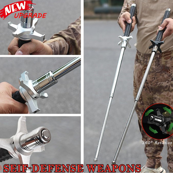 65cm/95cm 360° Rotating Block Knife Baton Legal Vehicle Solid Anti ...