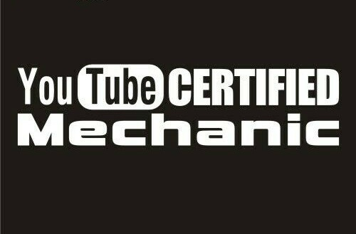 2PCS Details about YouTube Certified Mechanic Funny DieCut Vinyl Window ...