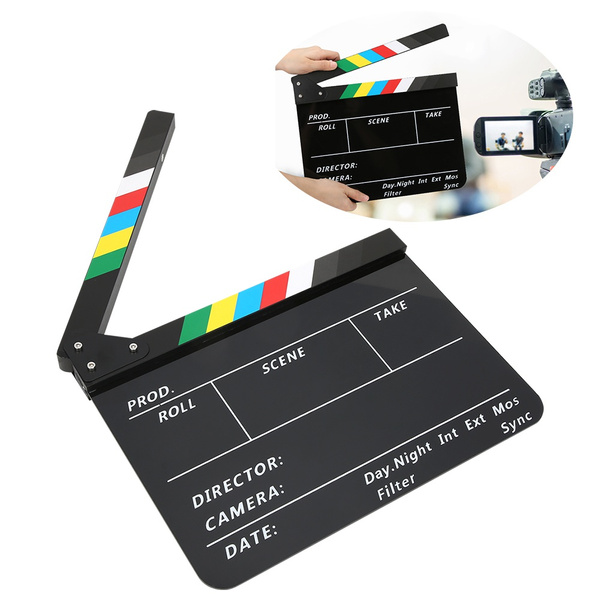 30x25CM Director Video Scene Clapperboard Professional Movie Film ...